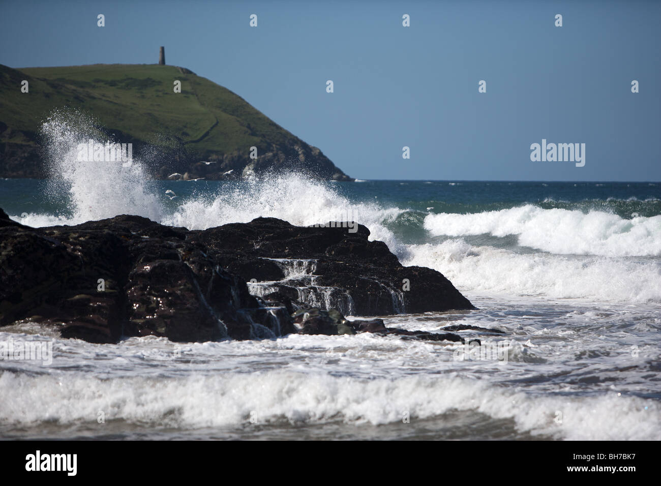 Polzeath Ocean View Stock Photo - Alamy