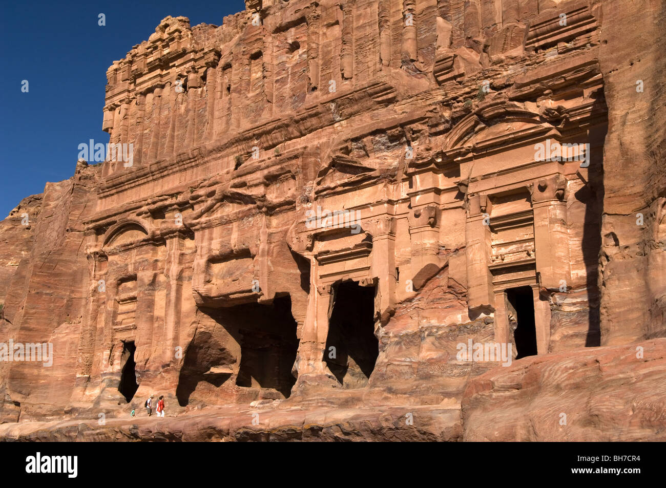 The Nabatean tombs of Petra, Jordan, were taken over by the Romans as ...