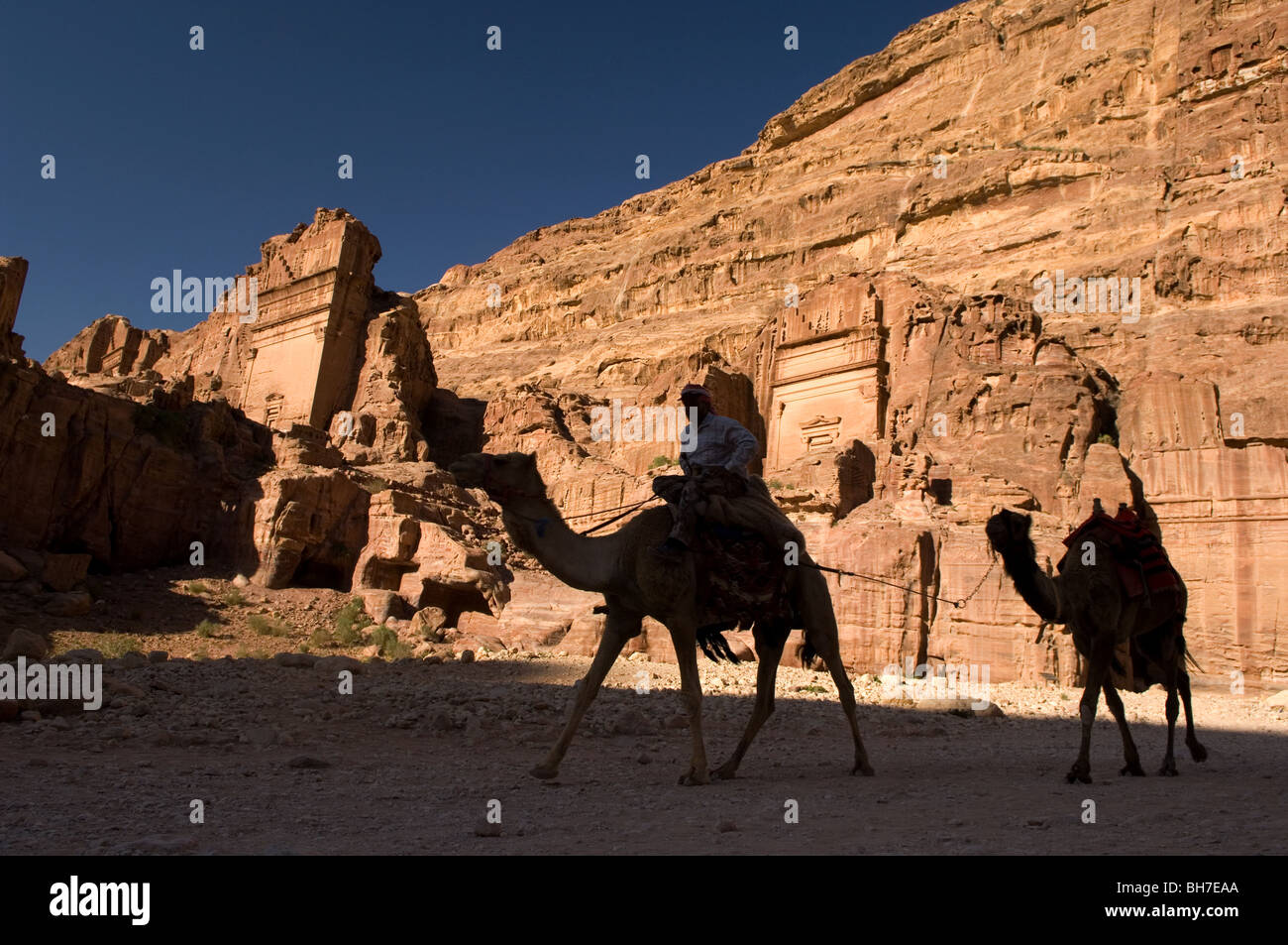 The Nabatean tombs of Petra, Jordan, were taken over by the Romans as ...