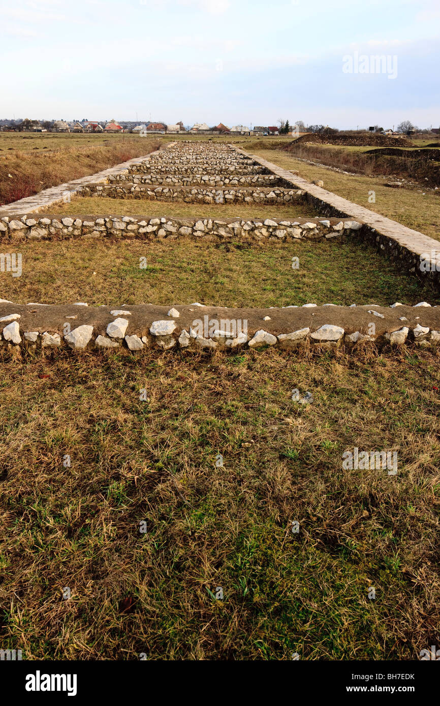 Roman ruins at Castrum Potaissa base camp of the roman legion "Legio ...
