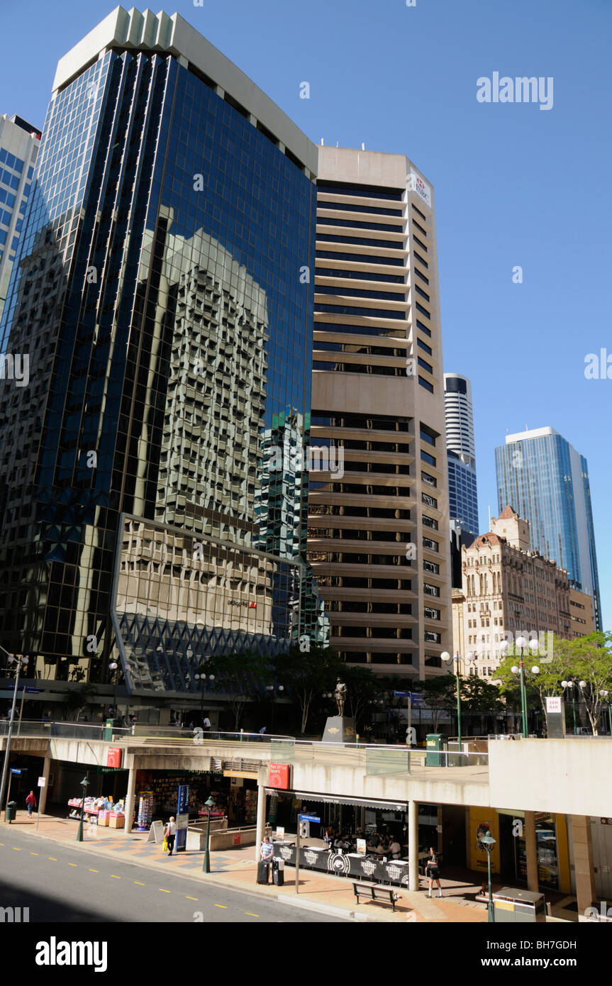 High raised buildings in Adelaide Street, a business district and ...