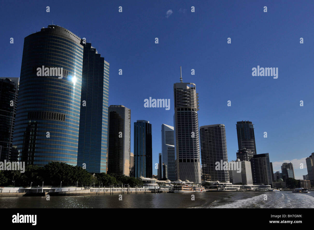Financial centre in Brisbane on the Brisbane River in Brisbane ...