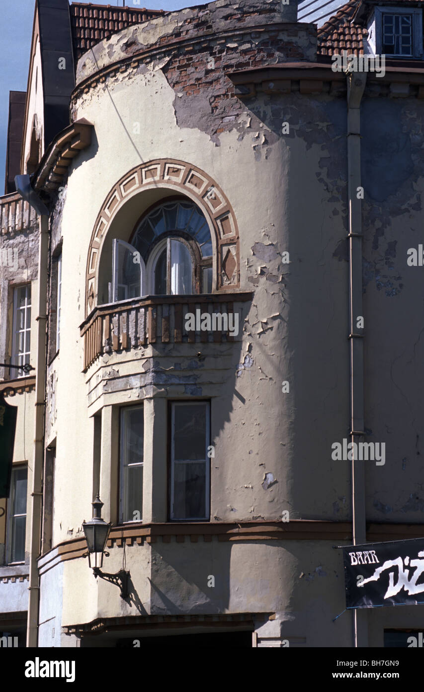 Baltic and northern European architecture of the buildings in Tallinn ...