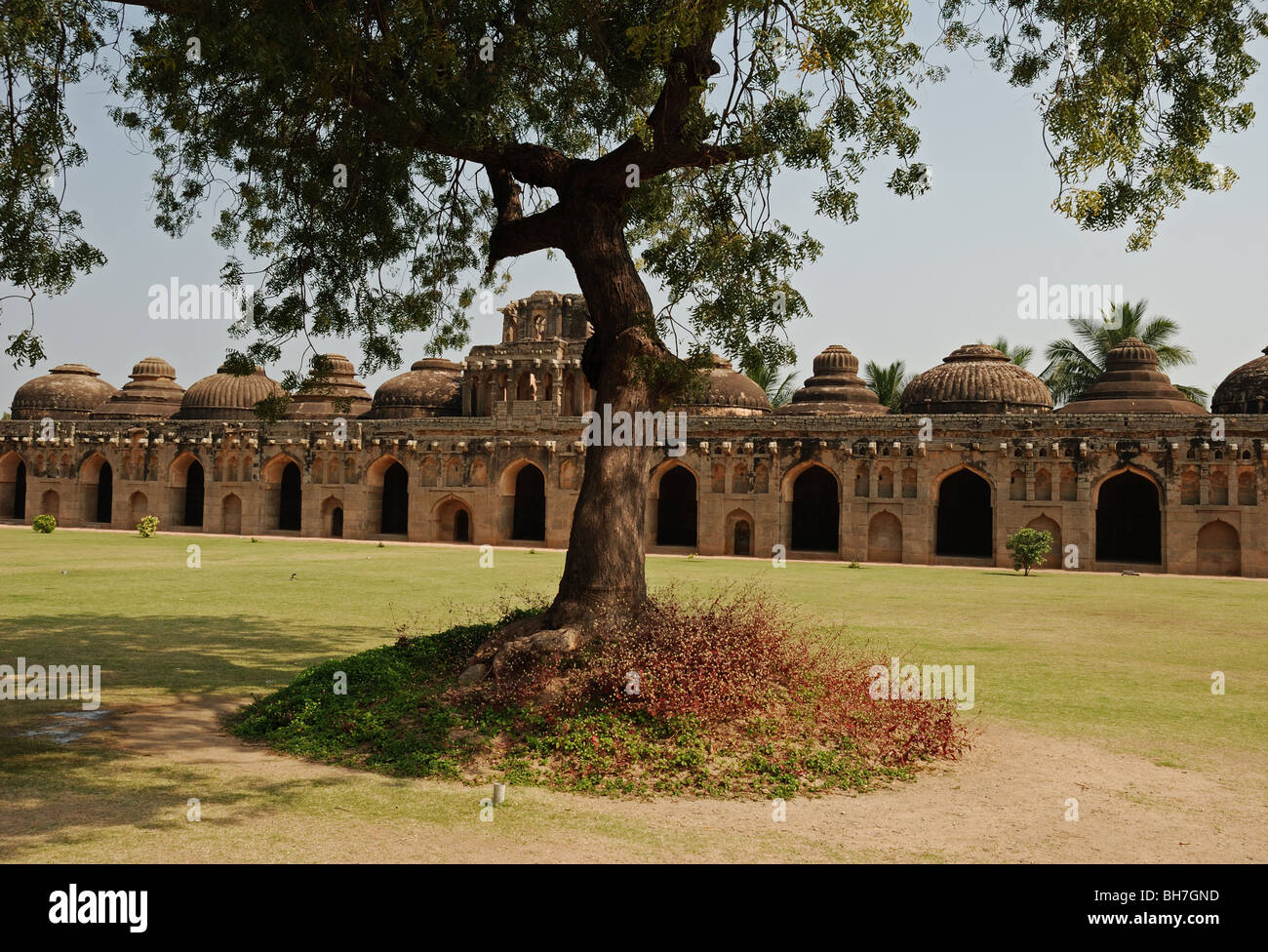 Elephant Stables in Hampi, india Stock Photo - Alamy