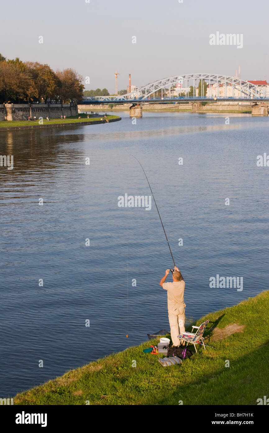 Vistula bridge fishing hi-res stock photography and images - Alamy