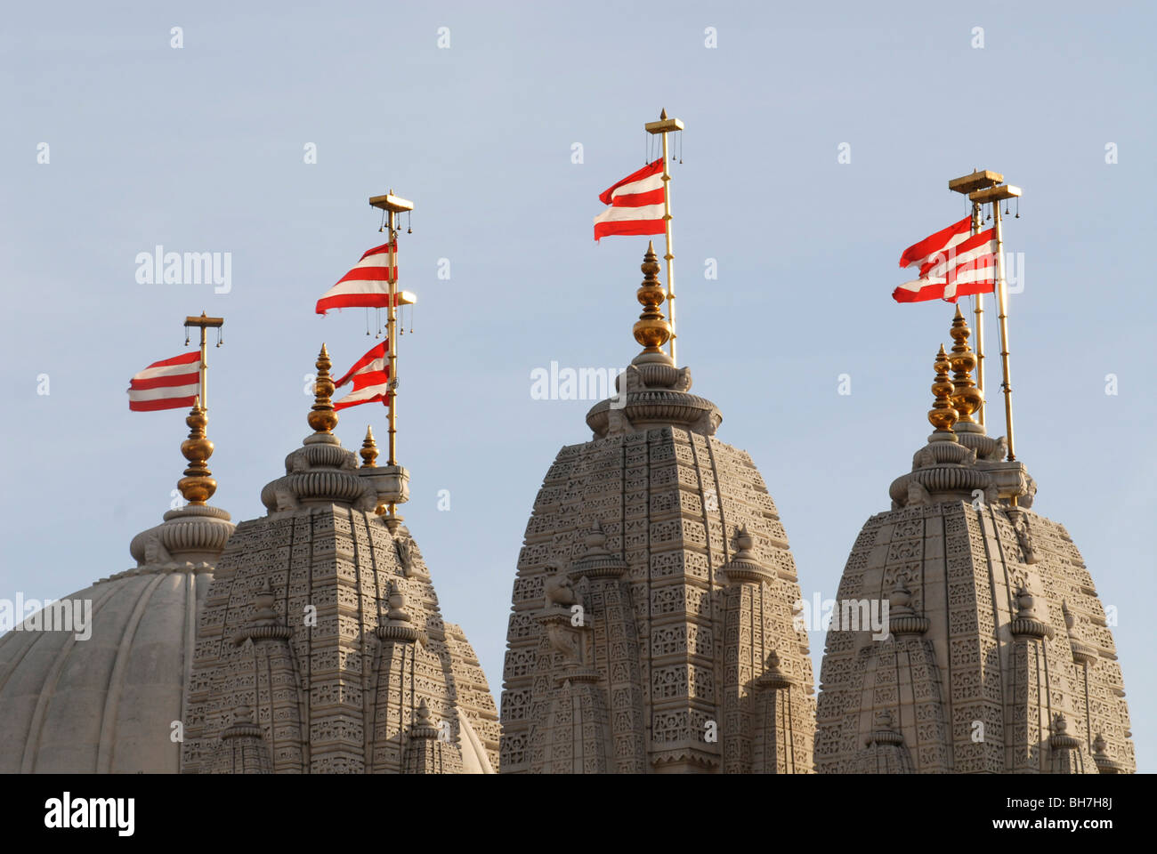 At the hindu temple shri swaminarayan mandir in london hi-res stock ...