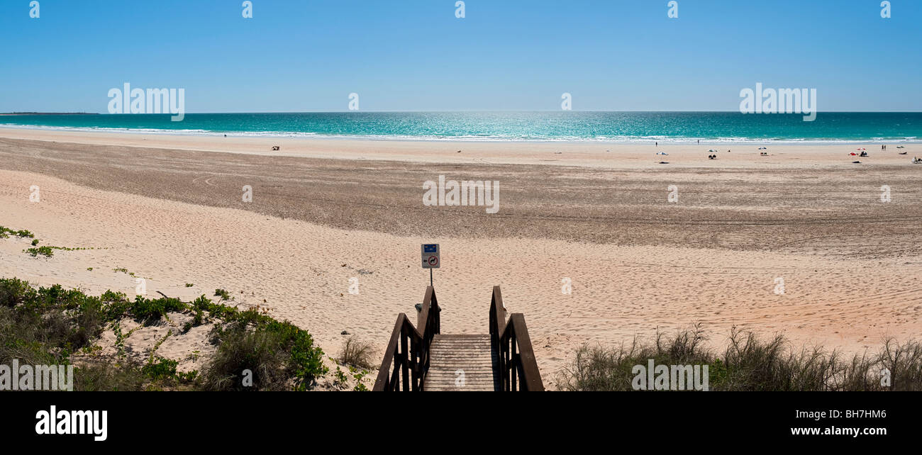 Panorama of Cable Beach near Broome in Western Australia Stock Photo ...