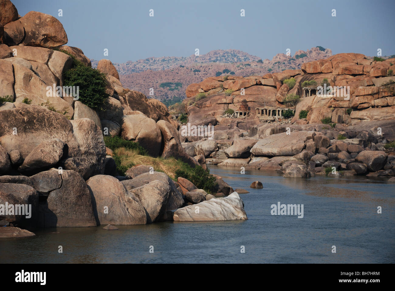 The Tungabhadra river in Hampi, India Stock Photo - Alamy