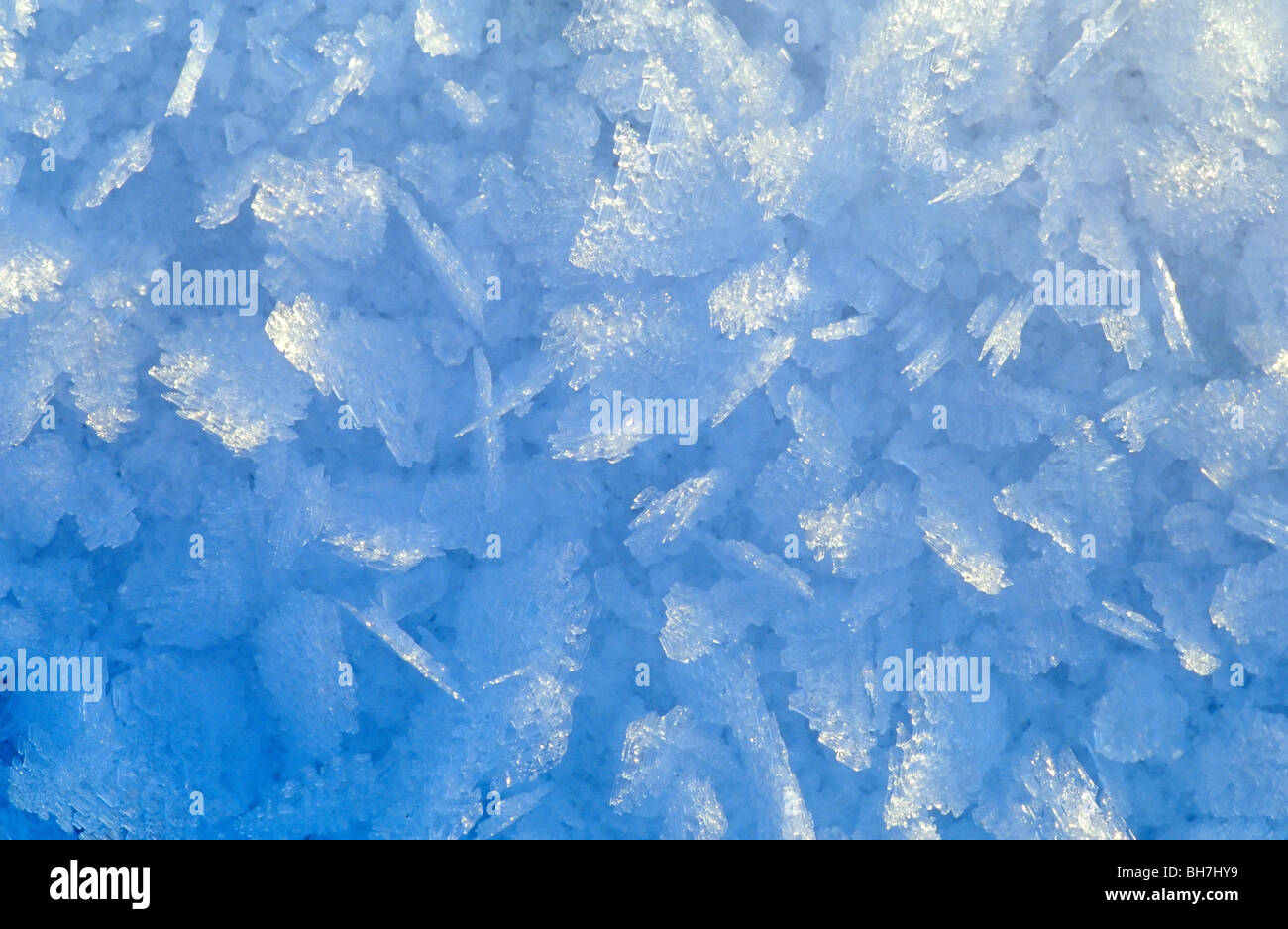 ice crystals, close-up Stock Photo - Alamy