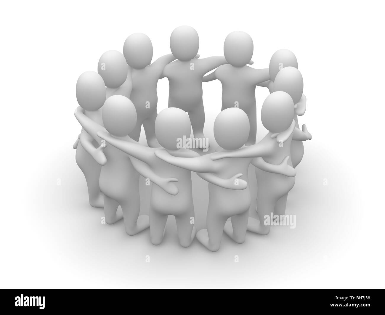 Company team brainstorming meeting Black and White Stock Photos ...