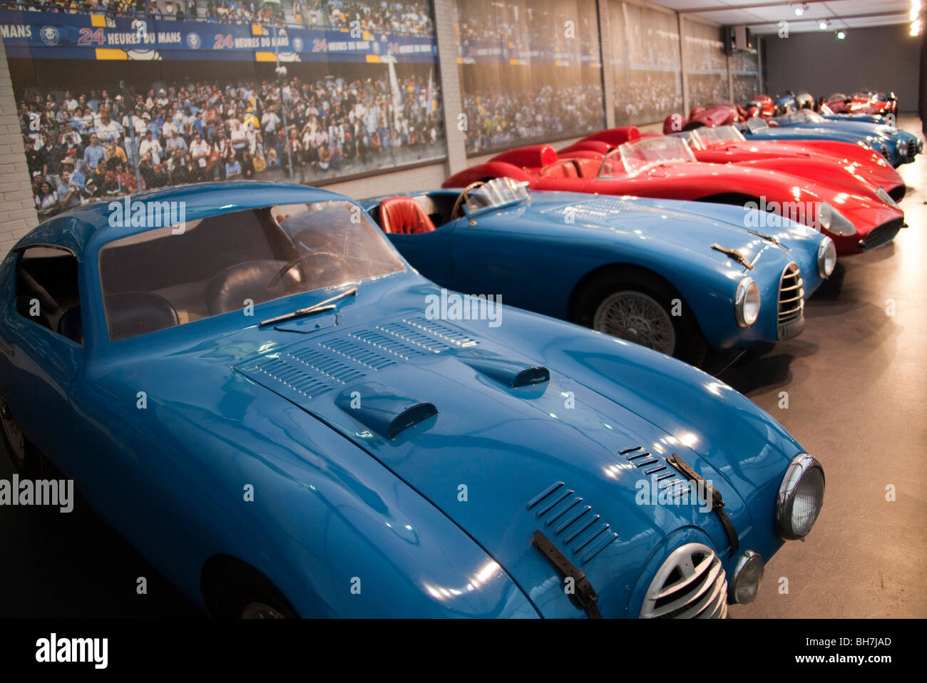 Alpha romeo racing cars on circuit at Schlumpfs motor Museum Mulhouse ...