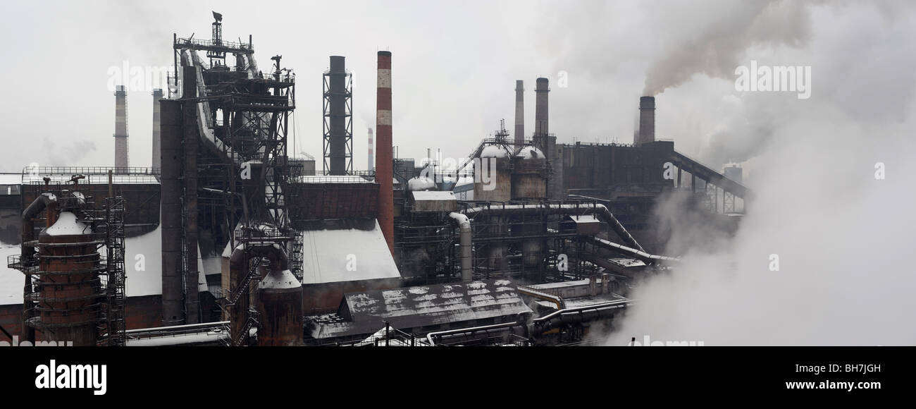 Industrial landscape of metallurgical industrial complex of the heavy ...
