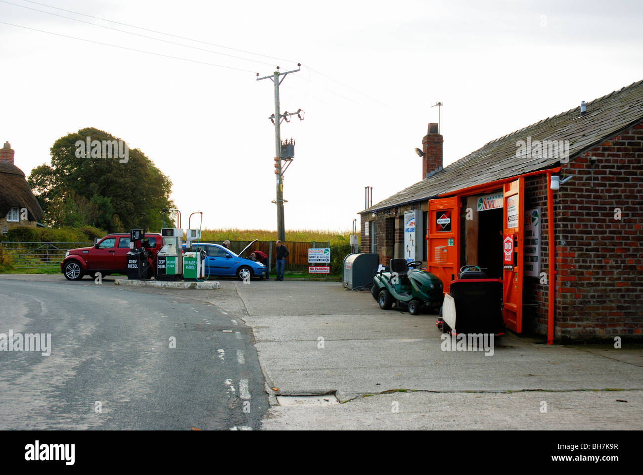 A very nostalgic garage in rural Lancashire where customers are served ...