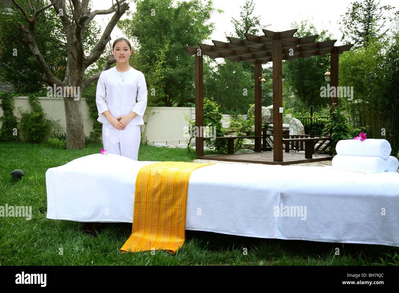 Massage pavilion hi-res stock photography and images - Alamy