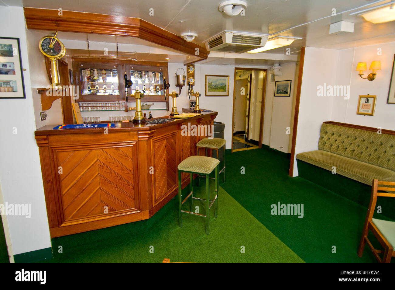 The Chief Petty Officers' Mess aboard the Royal Yacht Britannia Berthed ...