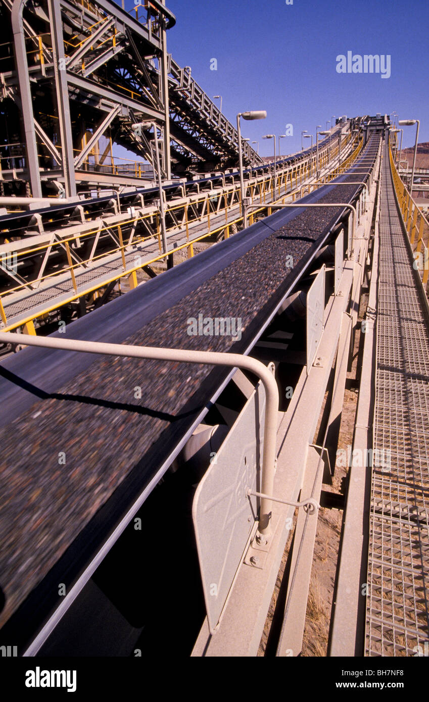 Ore conveyor at mine, Western Australia Stock Photo - Alamy