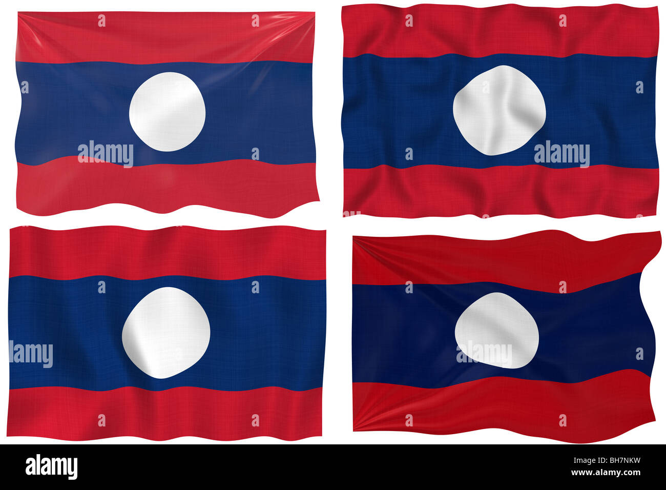 Laos flag Cut Out Stock Images & Pictures - Alamy