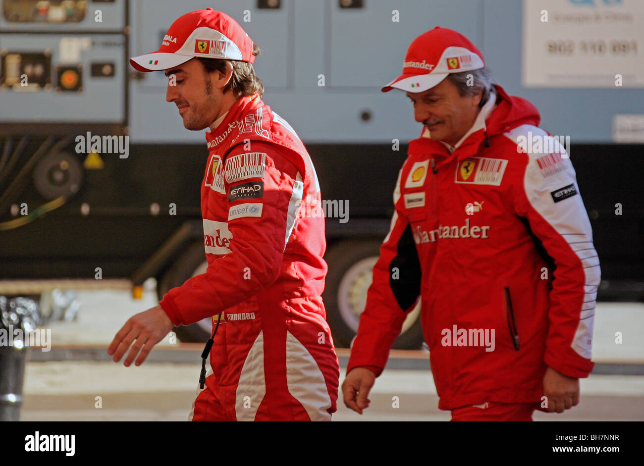 Fernando Alonso - Ferrari racing team F1 Stock Photo - Alamy