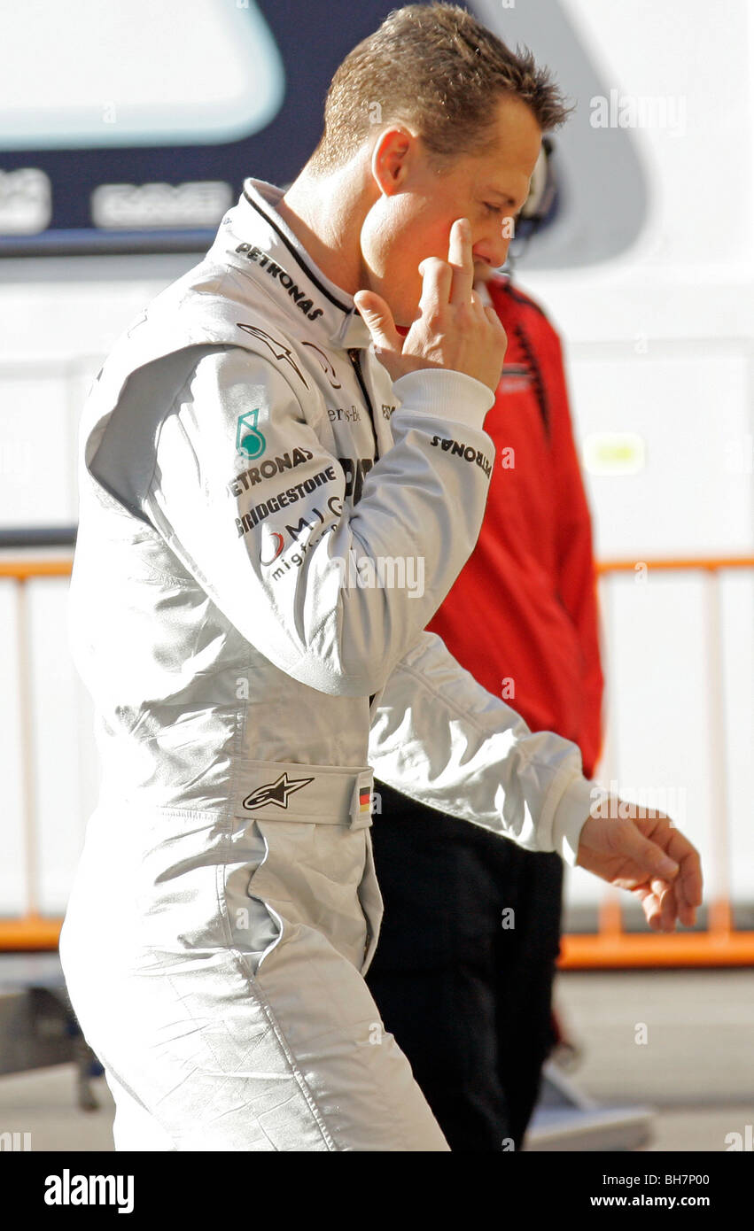 Michael Schumacher - Mercedes Gp racing team F1 Stock Photo - Alamy
