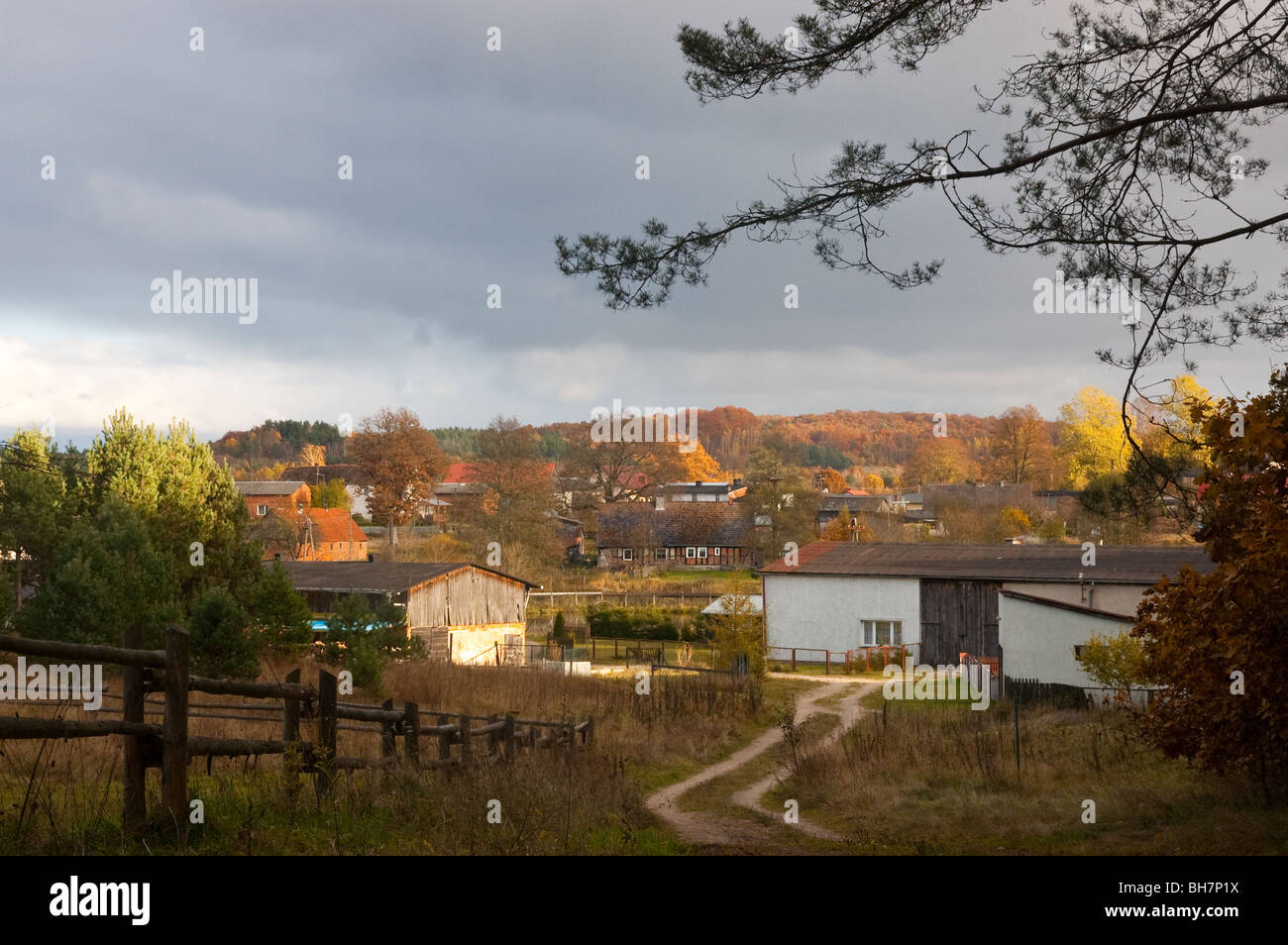 Post communist village in Poland Stock Photo - Alamy