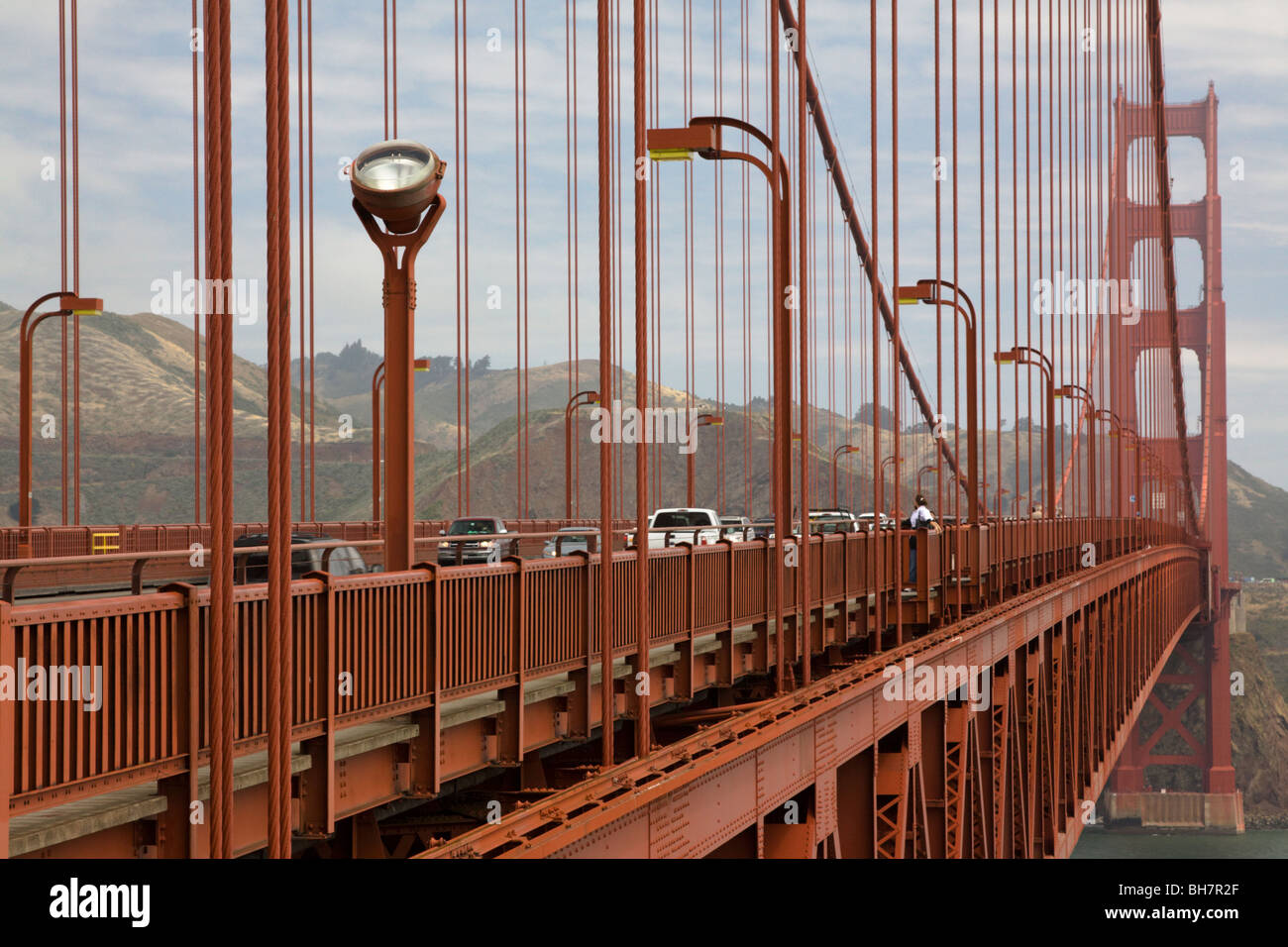 Golden Gate Bridge Close Crop from Middle of Bridge, San Francisco ...