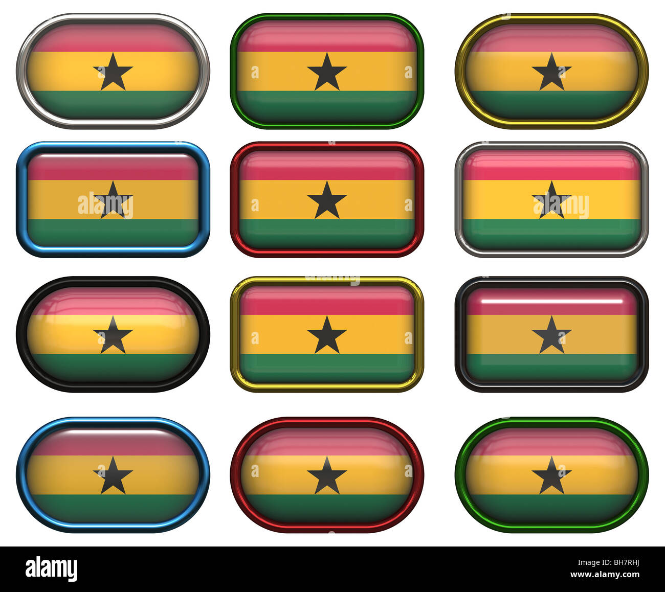 Ghana fabric flag hi-res stock photography and images - Alamy