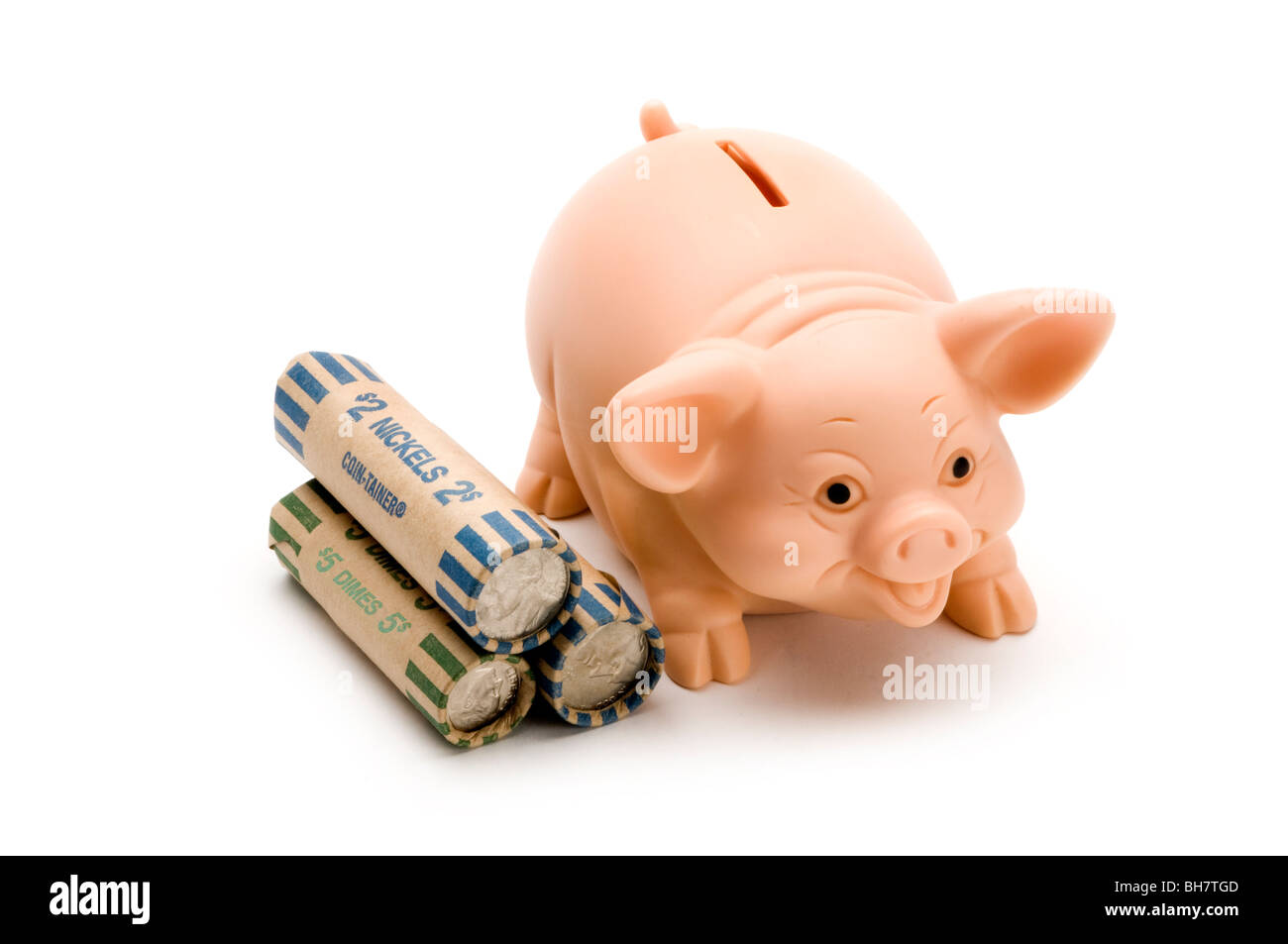 Rolled coins hi-res stock photography and images - Alamy
