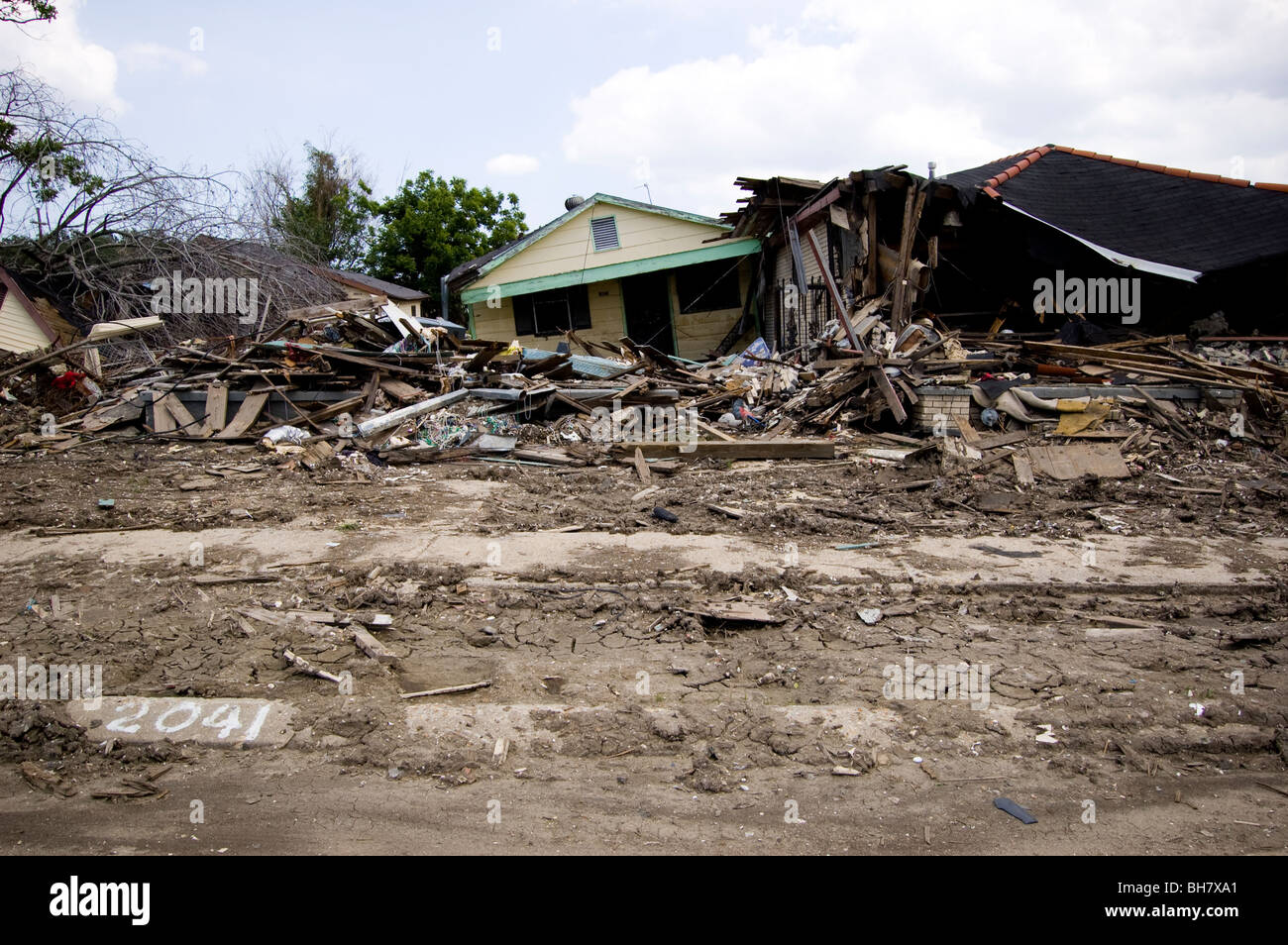 Destruction seen 9 months after the flooding by Hurricane Katrina ...