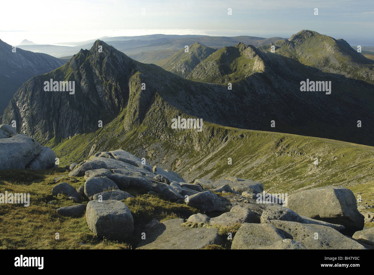Cir Mhor from Caisteal Abhail Isle of Arran Ayrshire Scotland Stock ...
