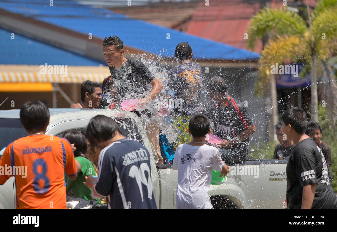 Songkran Festival in Thailand (Water Festival Stock Photo - Alamy