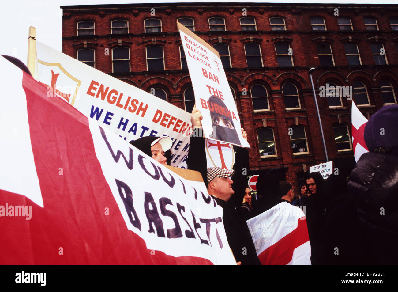 EDL Protesting In Hanley Stoke-on-Trent Stock Photo - Alamy