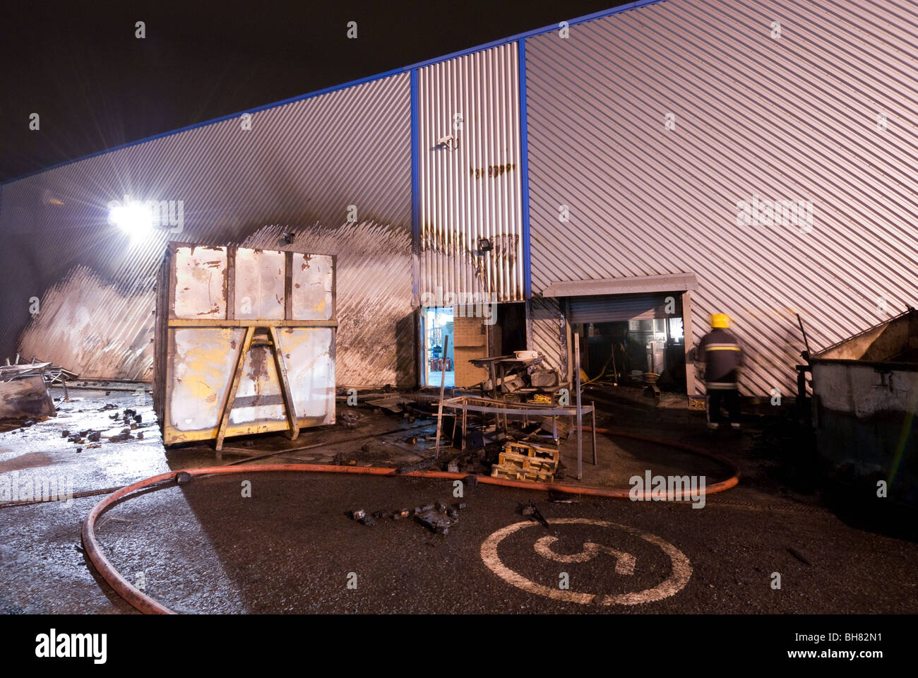 Large Skip container on fire spread to factory FULLY MODEL RELEASED ...