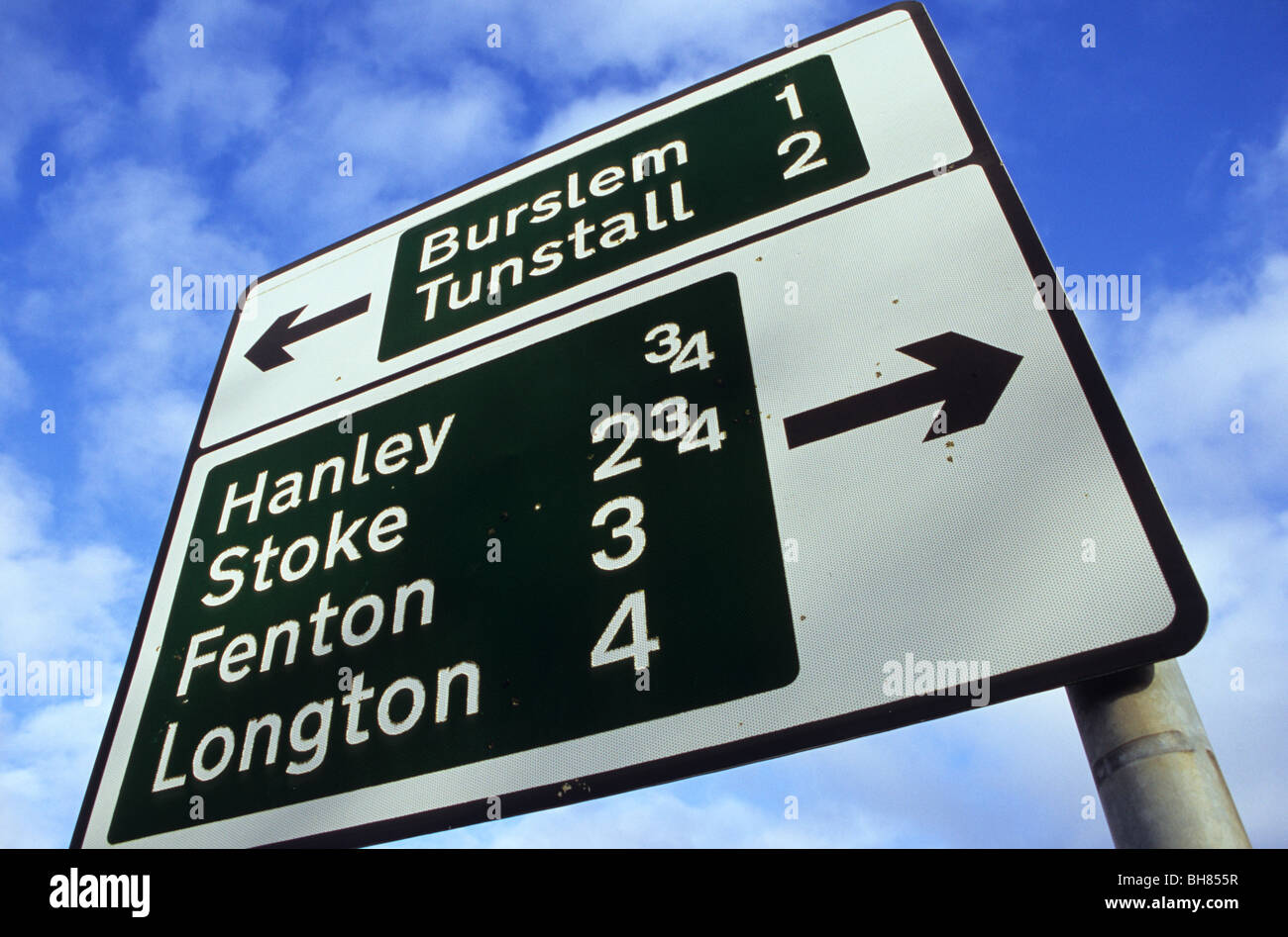 Stoke road sign hi-res stock photography and images - Alamy