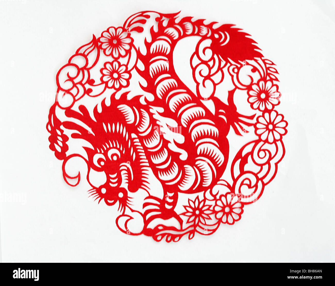Red paper cutting Stock Photo - Alamy