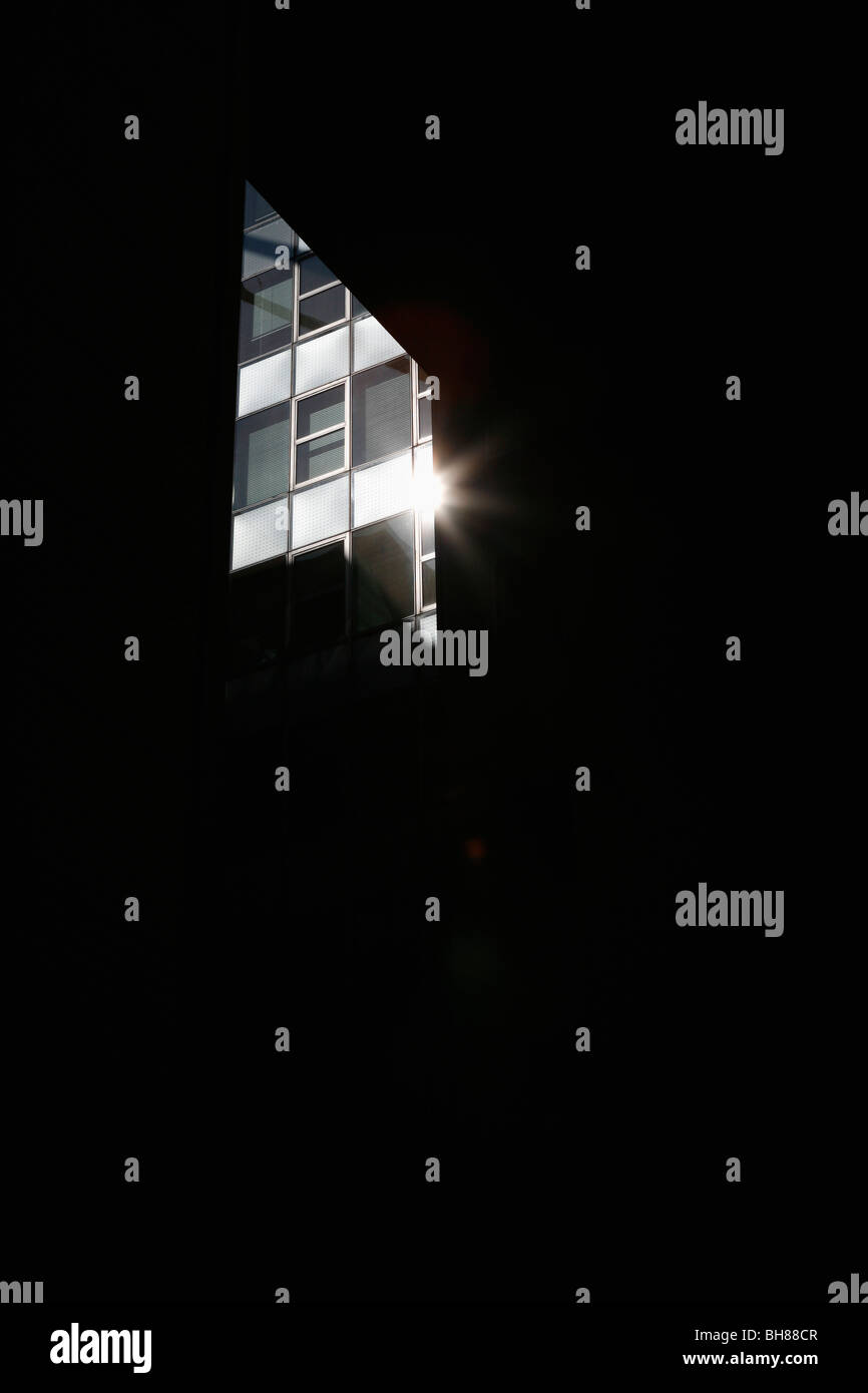 View through an opening of a modern building Stock Photo - Alamy