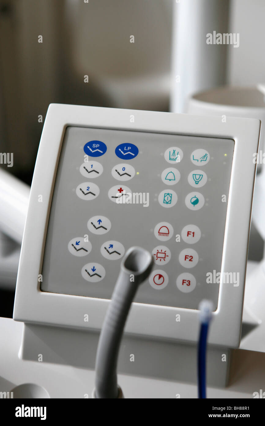 Control panel for a dental chair Stock Photo - Alamy
