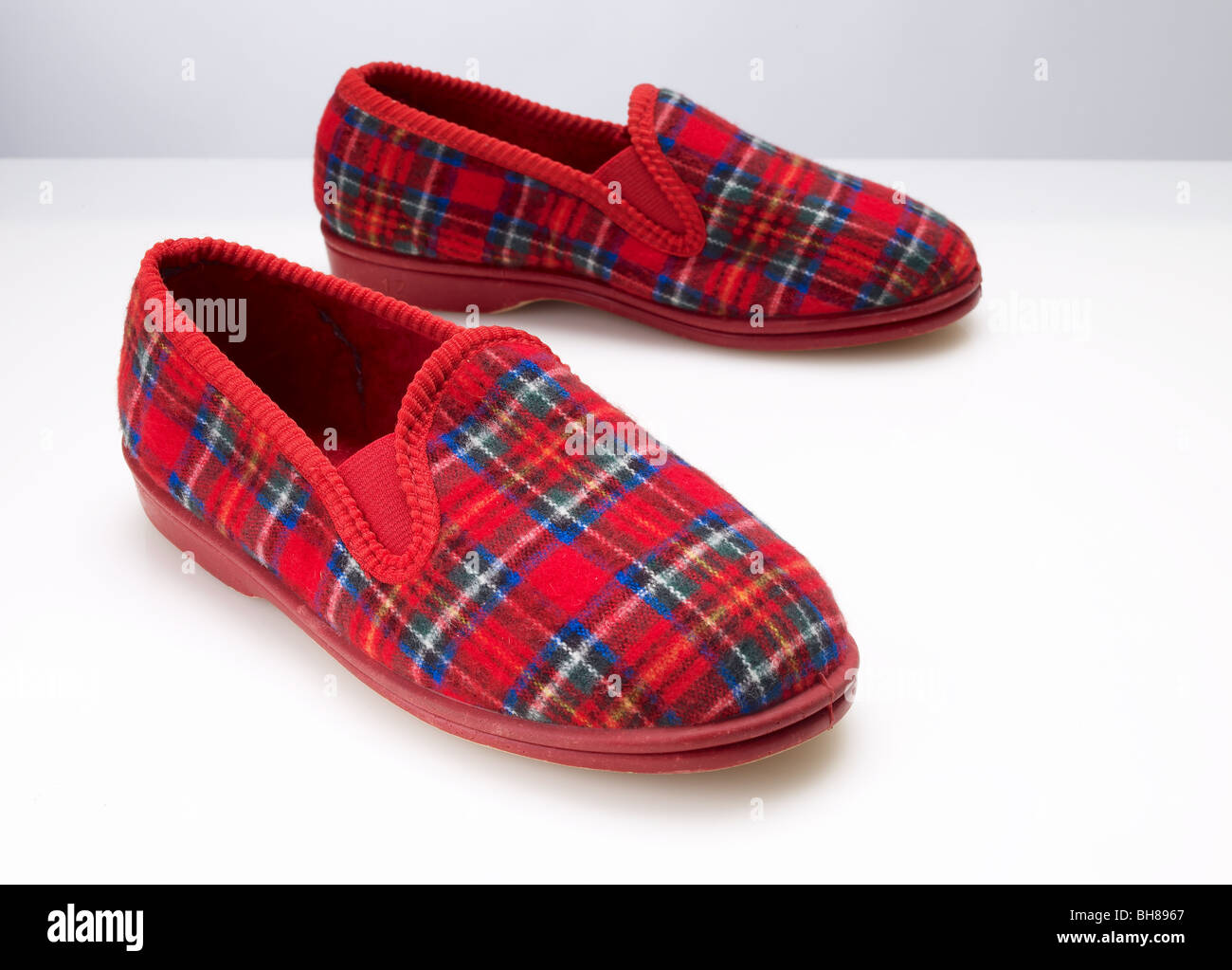 Tartan slippers hi-res stock photography and images - Alamy