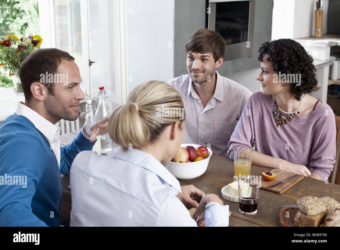 Together table hi-res stock photography and images - Alamy