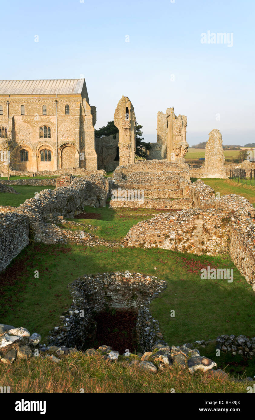 Parish church and ruins binham hi-res stock photography and images - Alamy