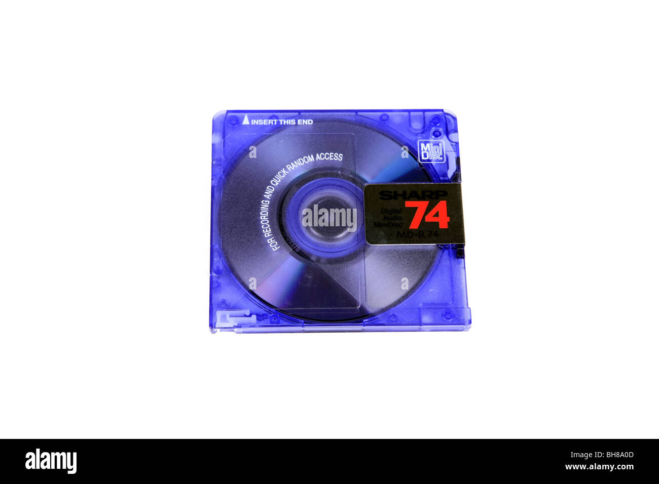 Music Mini-Disk cartridge against a white background Stock Photo - Alamy