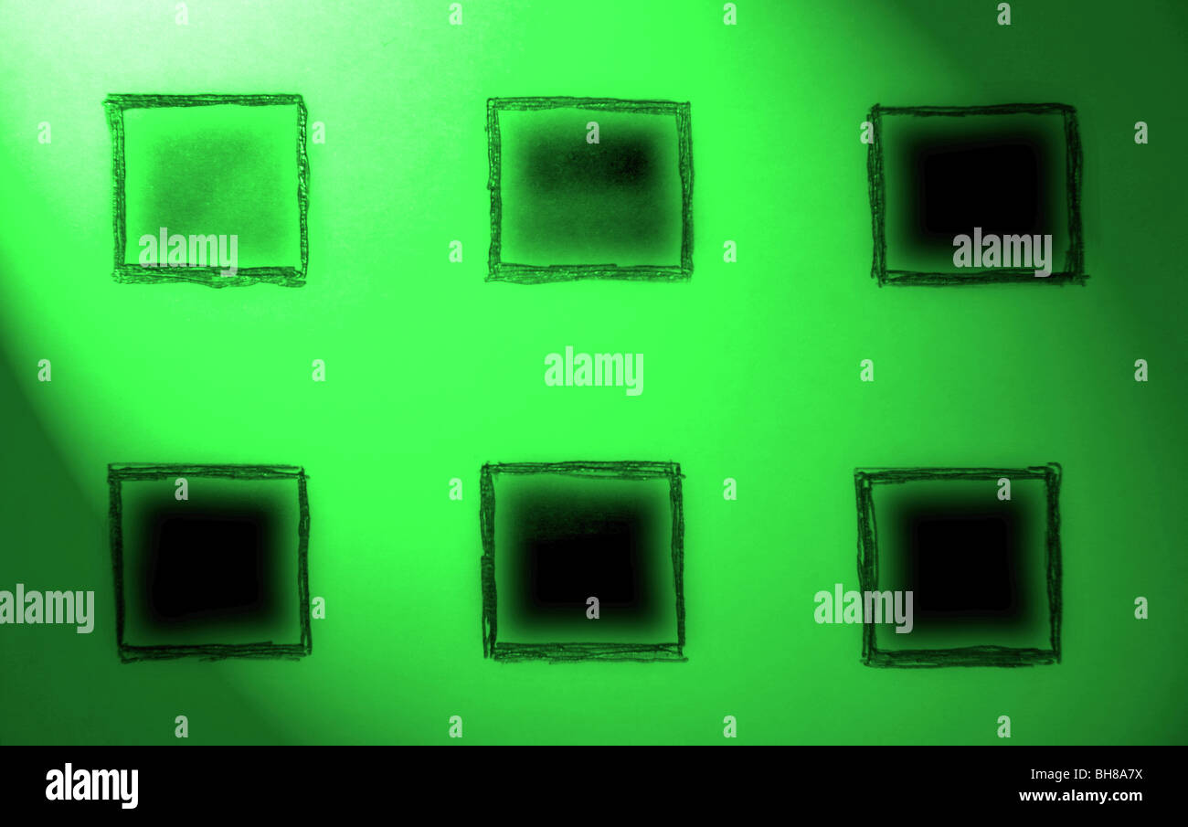 Fine Art illustration of green light and shadow Stock Photo - Alamy