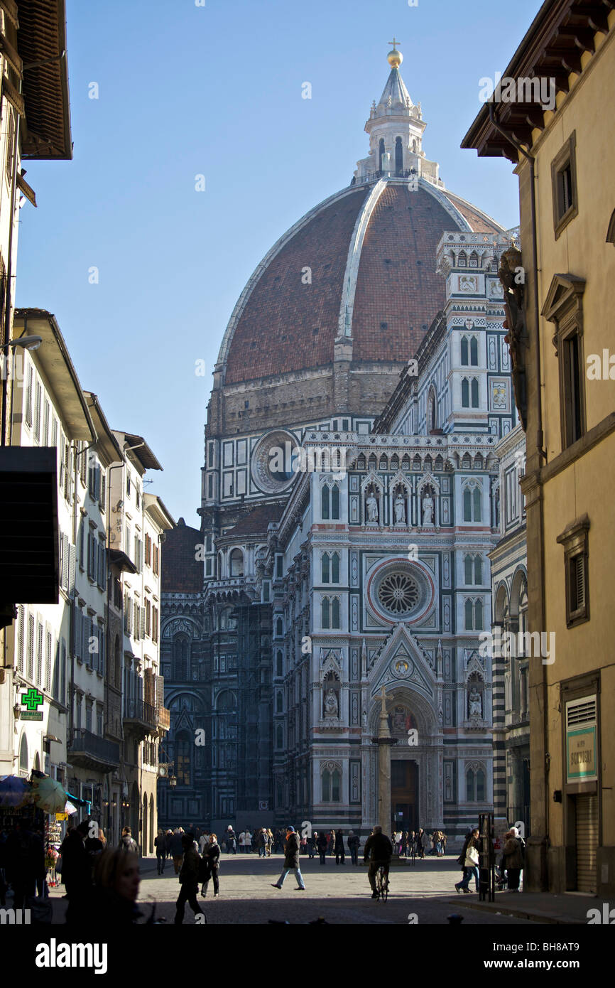 Santa Maria Del Fiore and Piazza Del Duomo, Florence, Italy Stock Photo ...