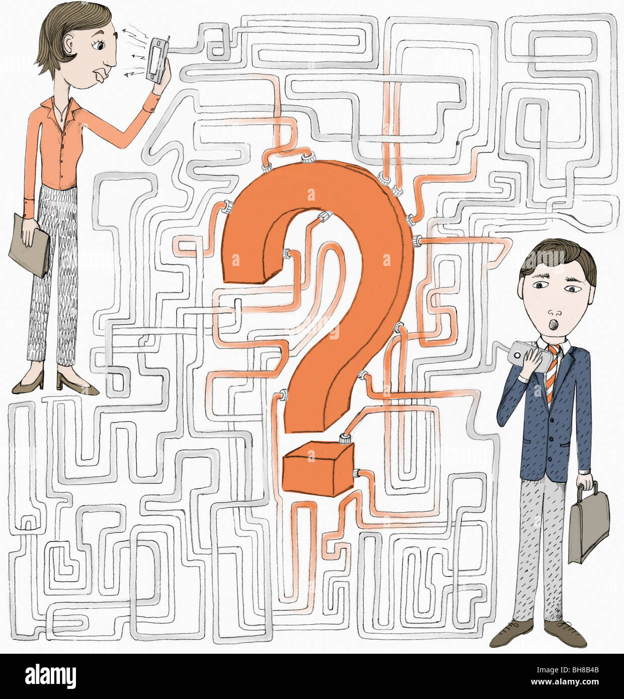 Colleague network Cut Out Stock Images & Pictures - Alamy