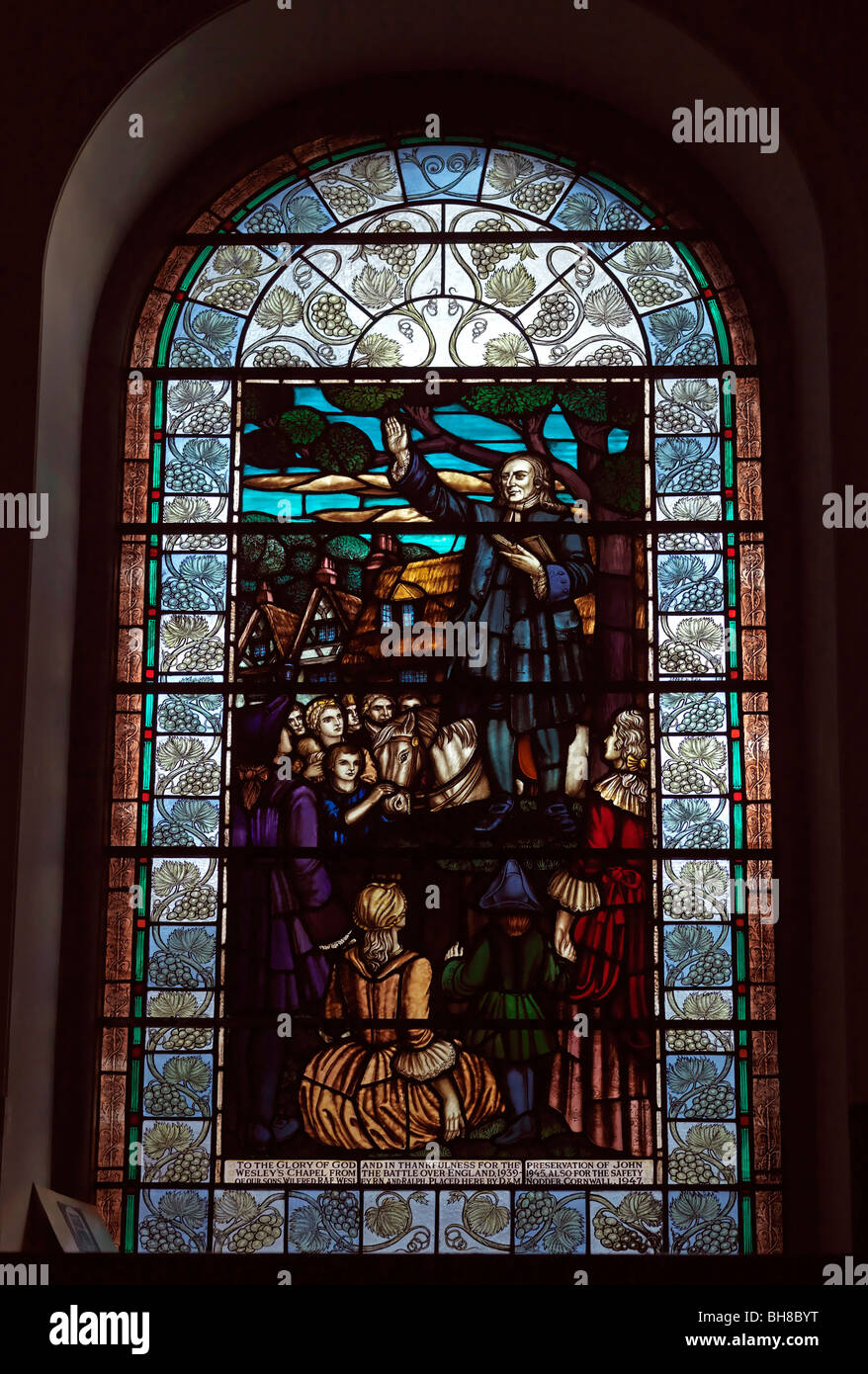 Wesley's Chapel City Road Islington London England Stained Glass Window ...