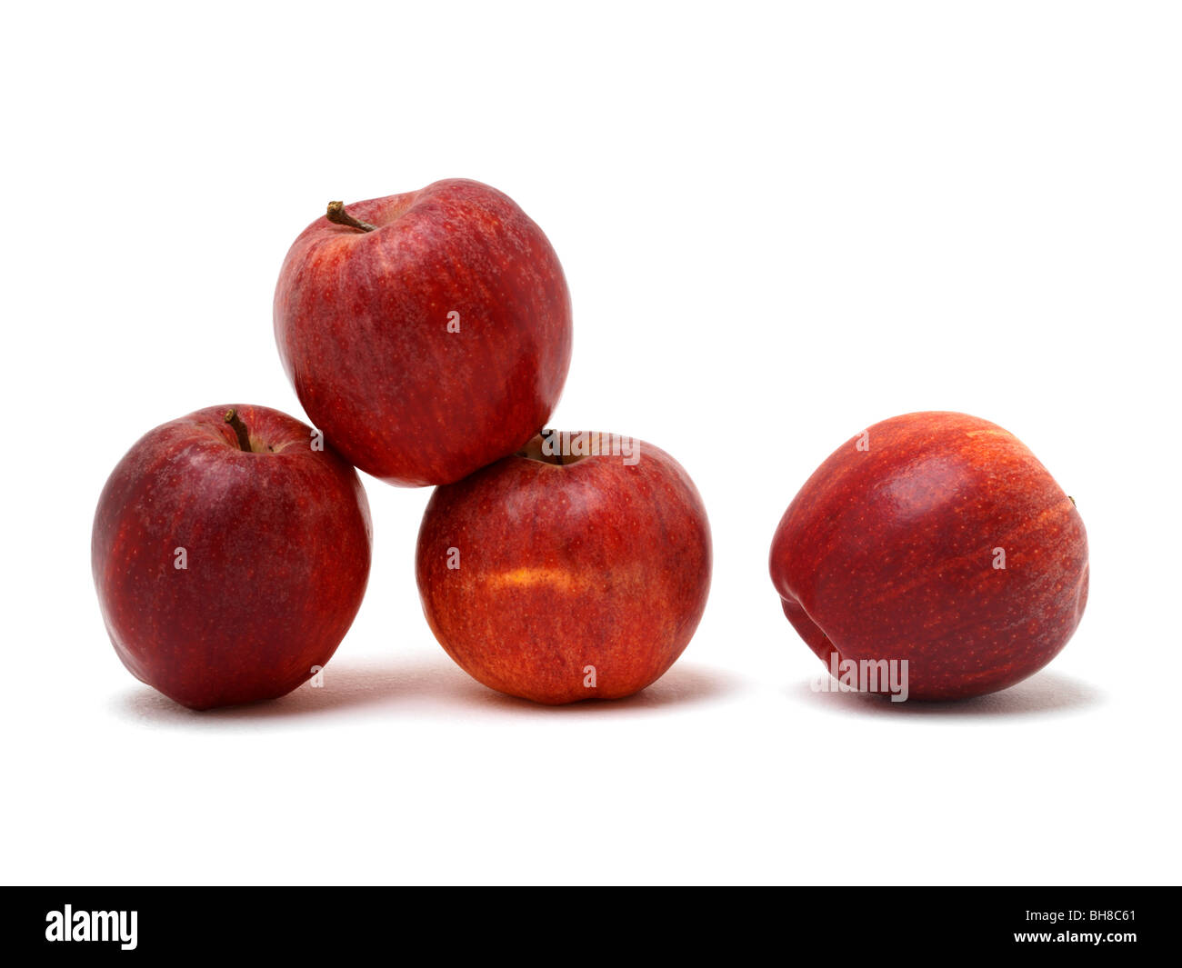 Four apples Cut Out Stock Images & Pictures - Alamy