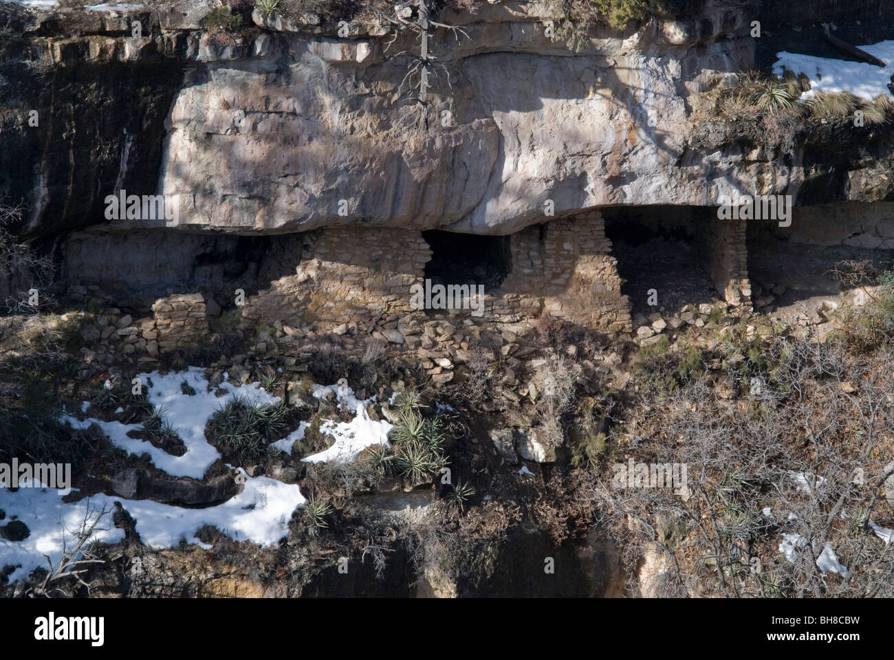 Singua Ruins Walnut Canyon National Monument Arizona USA Stock Photo ...