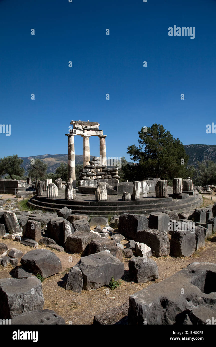 Ancient Delphi Mount Parnassus Sterea Ellada Greece Stock Photo - Alamy