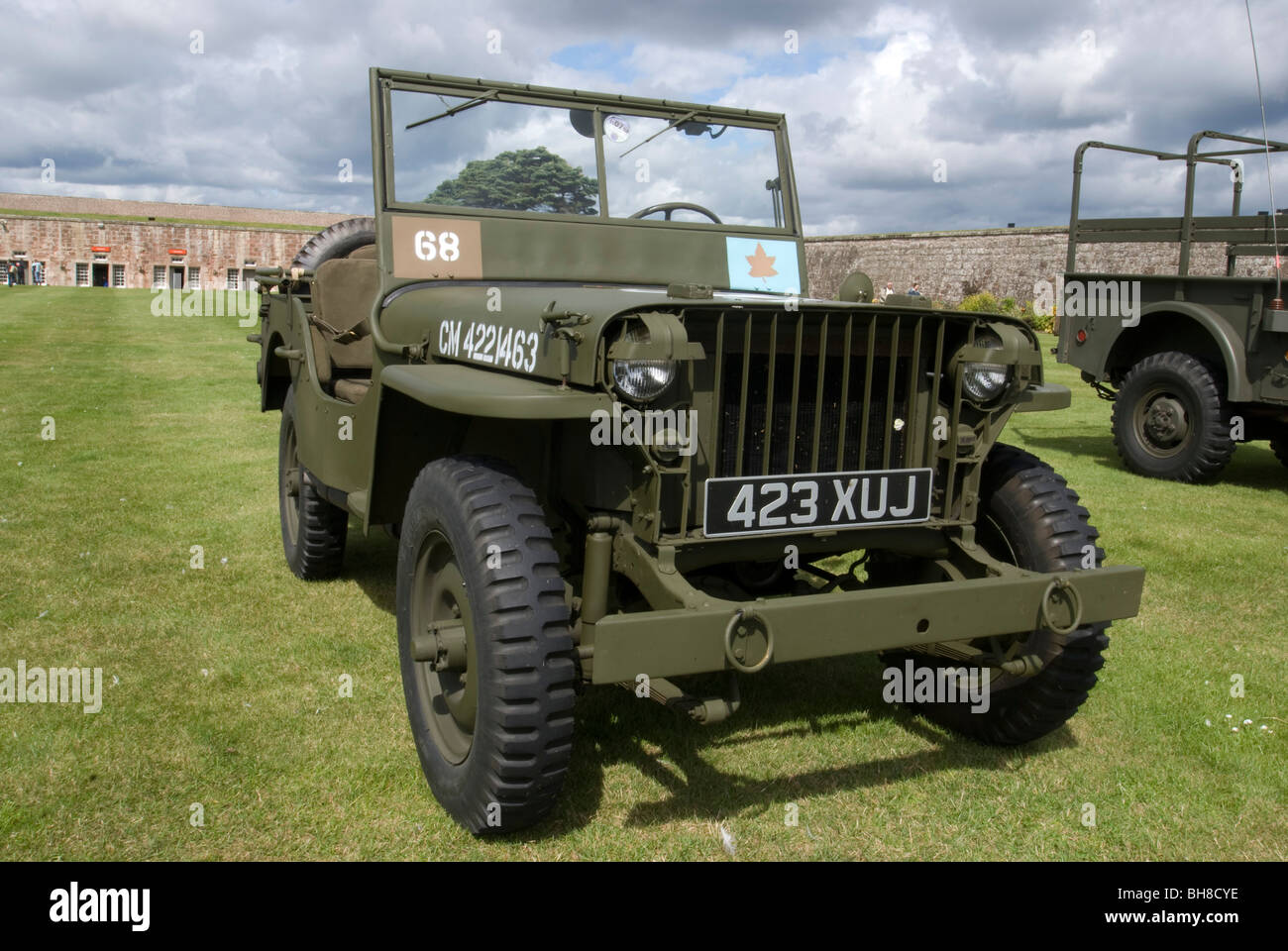 Military Jeep from the Second World War at Fort George, near Inverness ...