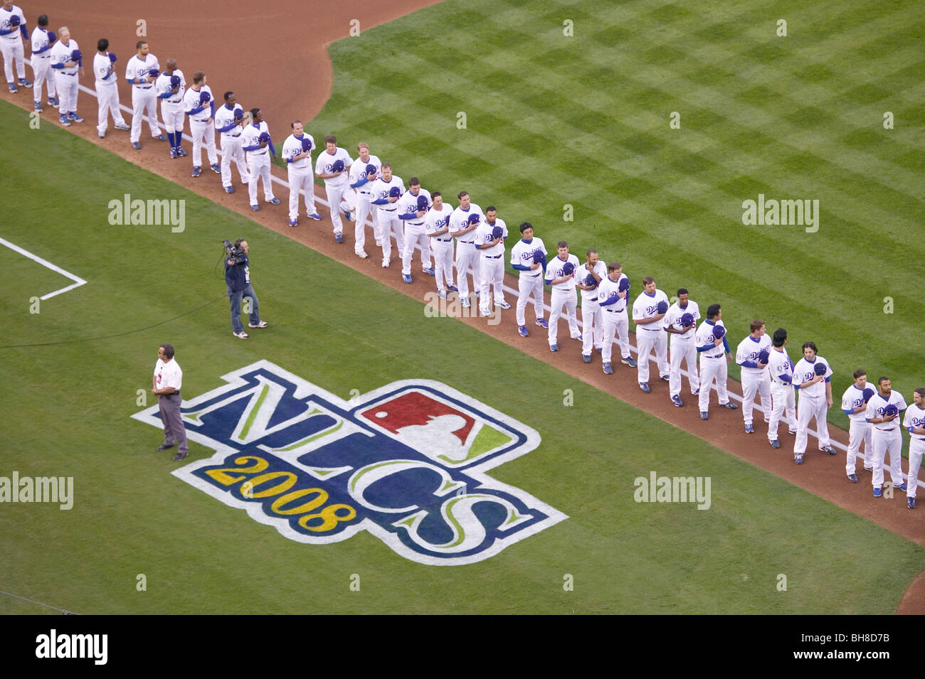 Opening ceremony of National League Championship Series (NLCS), Dodger ...