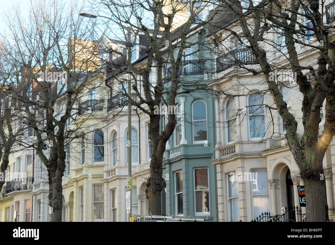 Regency style townhouses in Brighton Stock Photo - Alamy